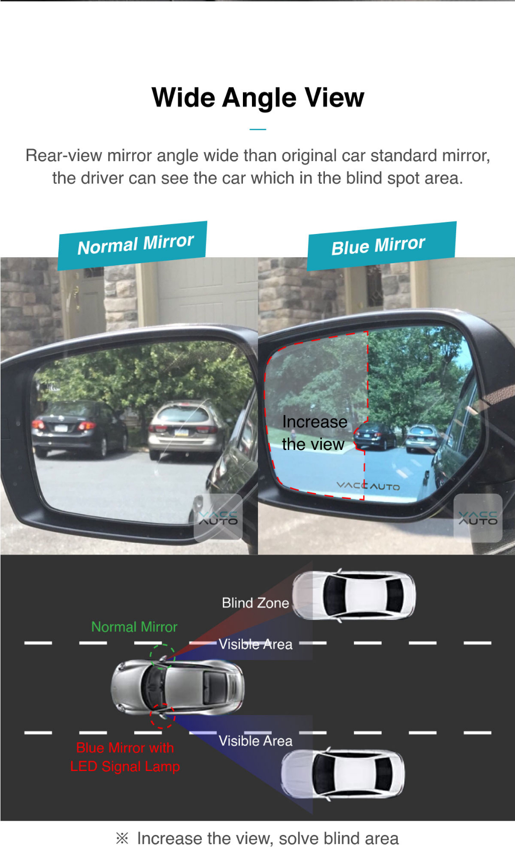 Toyota Altis 9th Gen E120/E130 (2002 - 2008) Anti Glare Blue Mirror ...