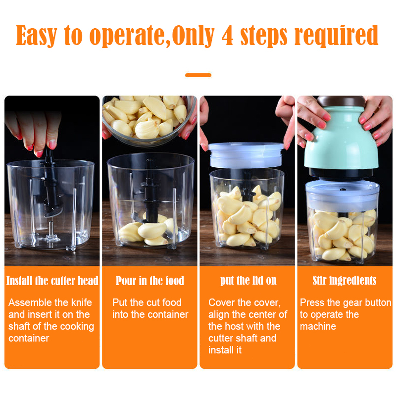 [Shopee Choice] Mini Electric Blender Capsule Cutter Chopper Baby Food ...