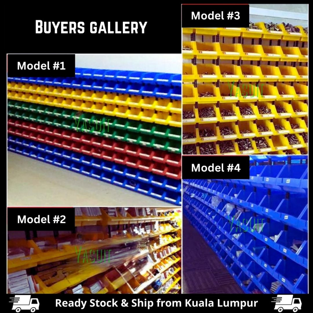 Heavy Duty Compartment Bin 1 set Part Bin Storage Rack Plastic ...