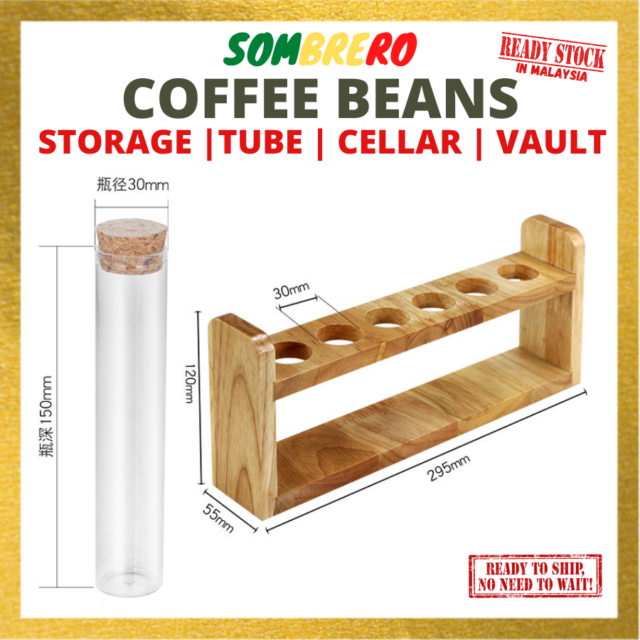 Coffee Storage Single Dose Coffee Beans Coffee Test Tube Vault Vial ...