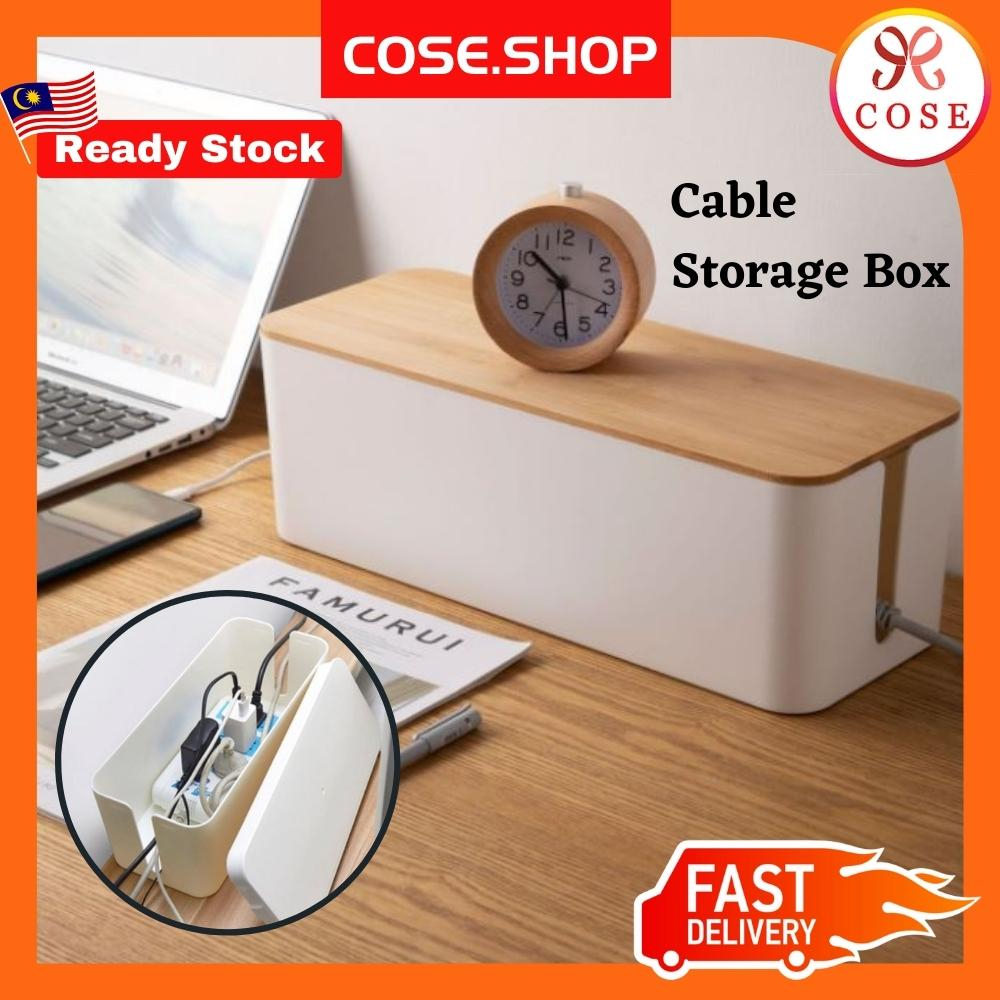 COSE Cable Management Box Cable Storage Box Cable Organizer Extension ...