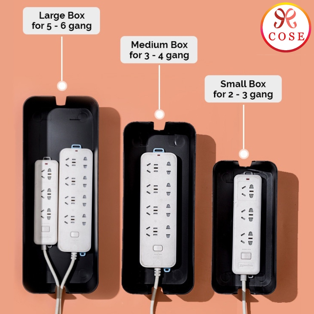 COSE Cable Management Box Cable Storage Box Cable Organizer Extension ...