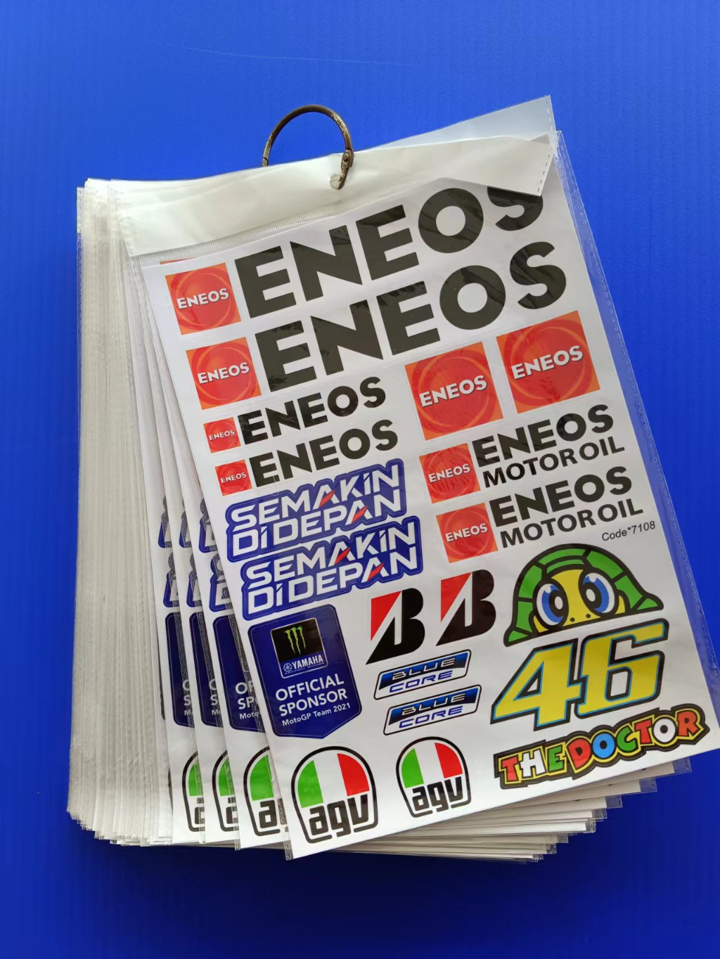 Sticker Eneos/Blue Core/Semakin Di Depan/Official/Motor GP Sponsor ...