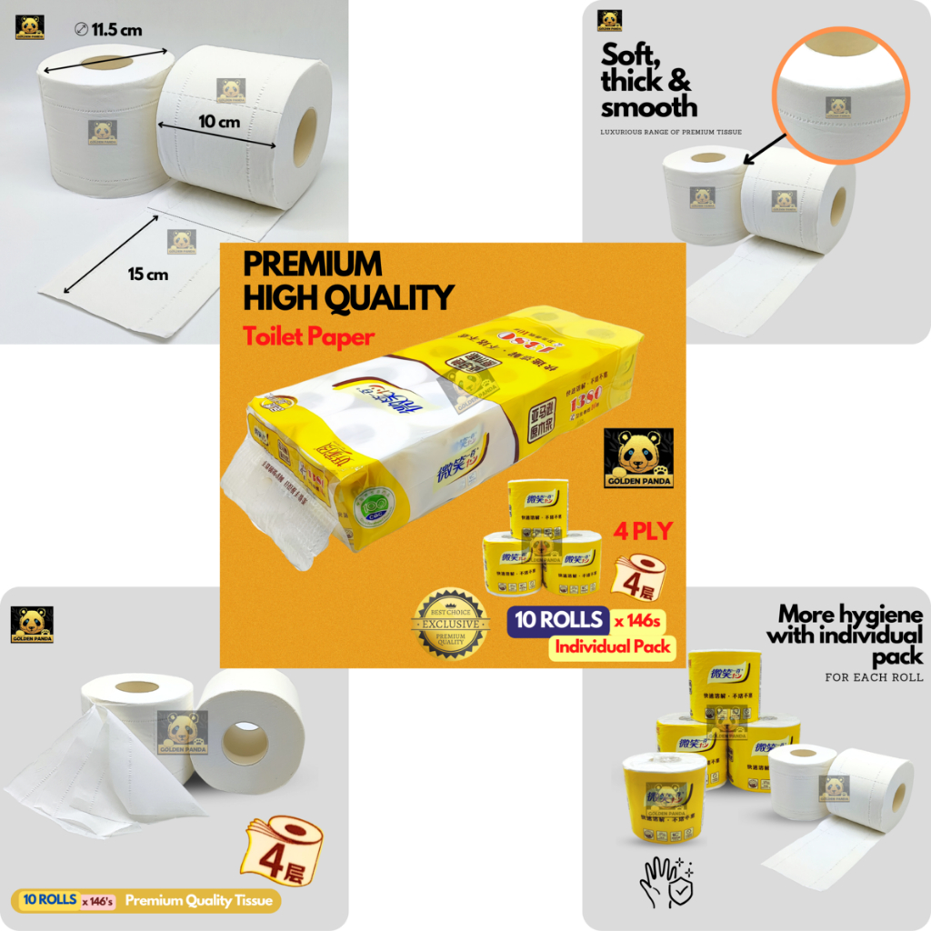 Premium High Quality Toilet Tissue Roll / Hotel Grade Tissue Toilet ...