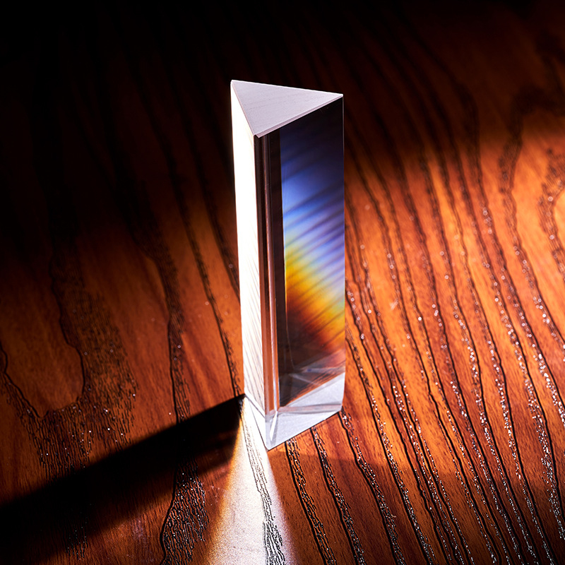 Optical Glass Rainbow Prism Teaching Triangle Crystal Physics Light ...