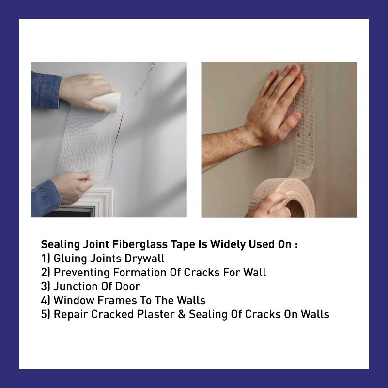 2 Inch Self Adhesive Fiber Tape Partition Tape Drywall Joint Tape ...