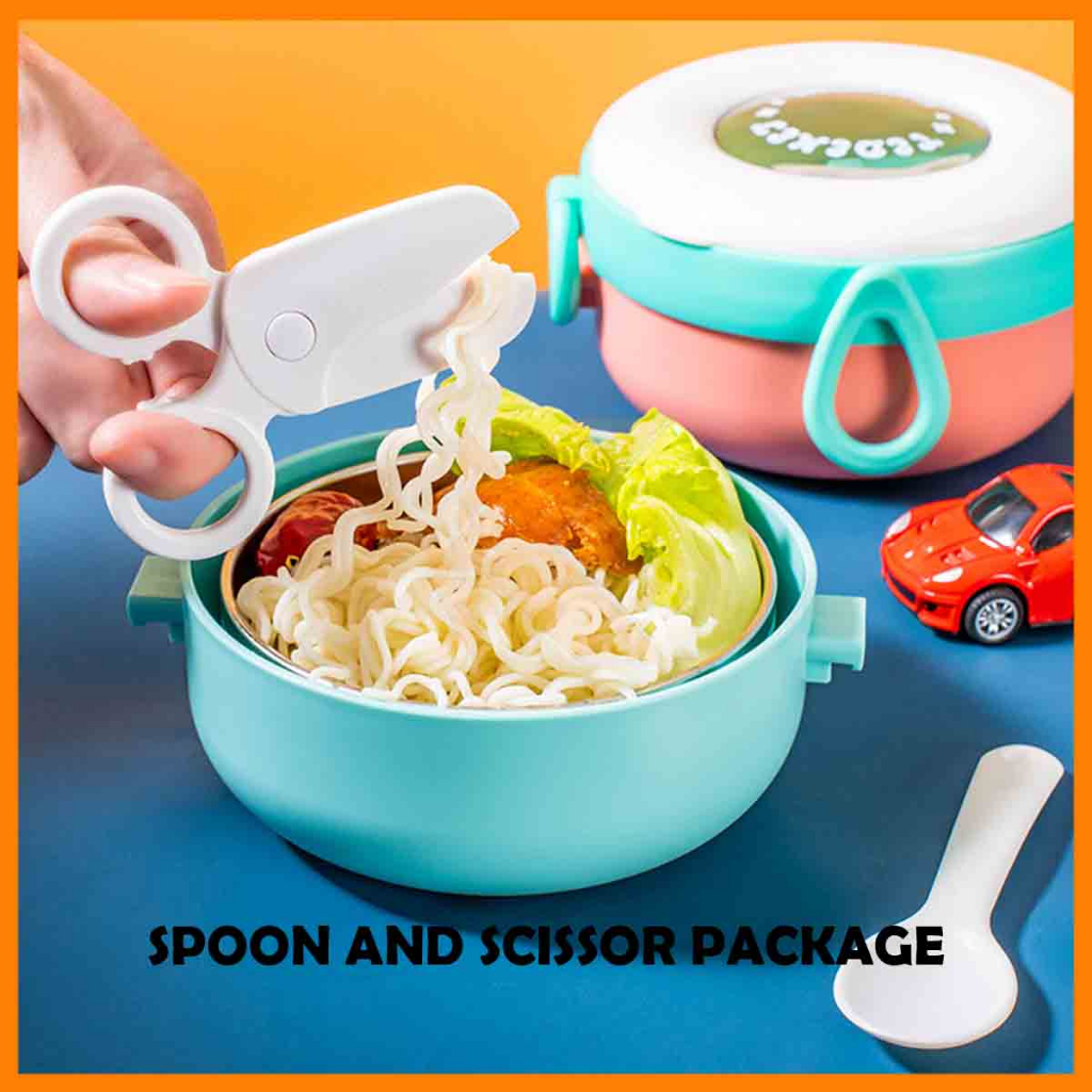 【K-Home】Tedemei Portable Baby Cup Round Lunch Box 304 Stainless Steel ...