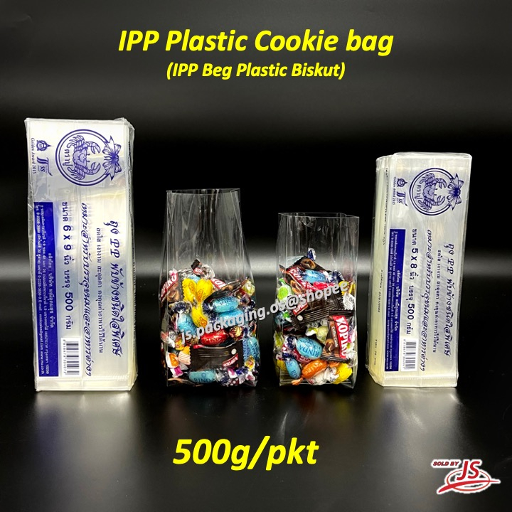 IPP Plastic Gift Plastic Cookies IPP Transparent Plastic Bag Food ...