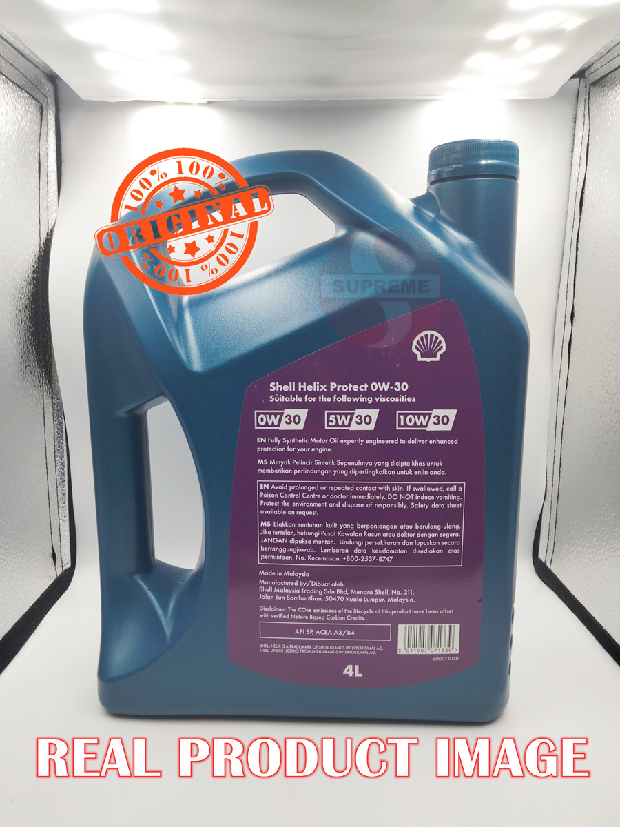 S2U Original Shell Helix Protect 0W30 Turbo Engine Oil Fully Synthetic ...