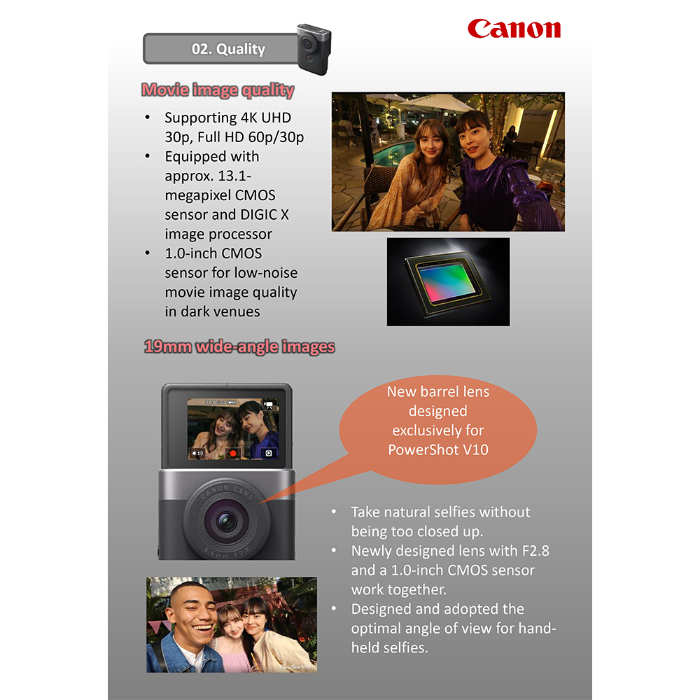 Canon V10 Power shot V10 Camera for Content Creators (Black/Silver) | Shopee Malaysia