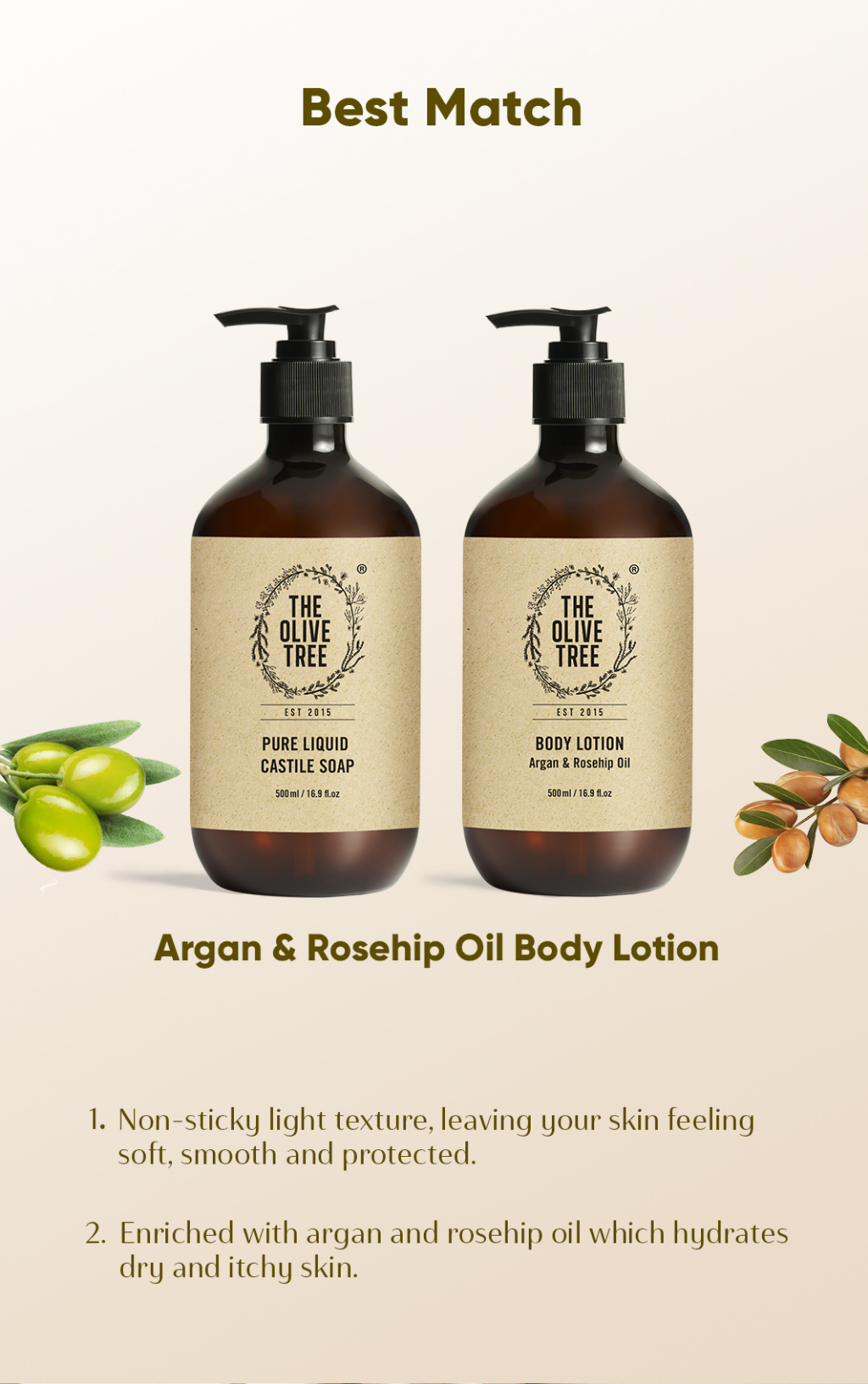 The Olive Tree Pure Liquid Castile Soap / Sabun Mandi Castile (500ml ...