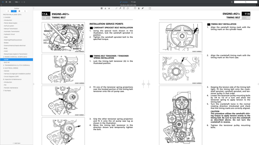 PROTON WAJA (2000-2011) SERVICE WORKSHOP MANUAL WORKBOOK | Shopee Malaysia