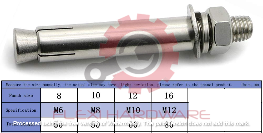 1PCS Stainless Wall Plug Wallplug Sleeve Anchor Plug M6 - M12 | Shopee ...