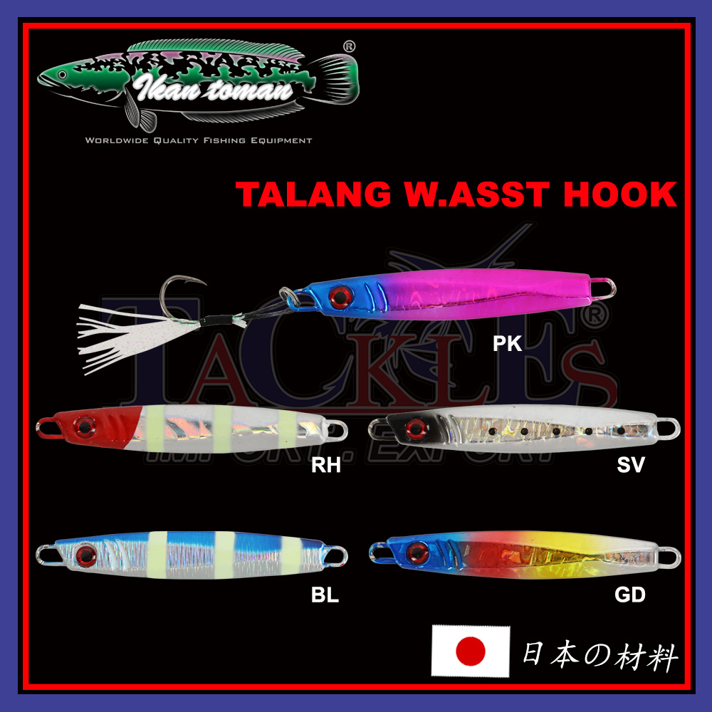 (10g-35g) Ikan Toman Jig Talang With Assist Hook Lures Jigging Lures Gewang Umpan Fast Sinking ...
