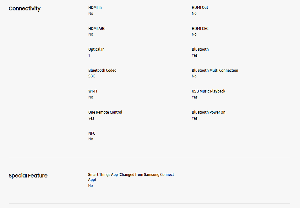 Samsung HW-T420 Soundbar Powerful Bass HWT420 / HWC450 300W 2.1ch ...