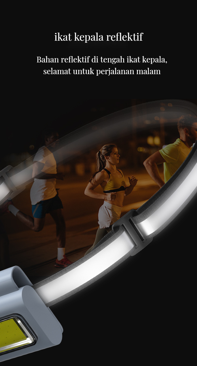 (penghantaran tempatan) lampu beg galas LED baharu lampu sedutan magnet ...