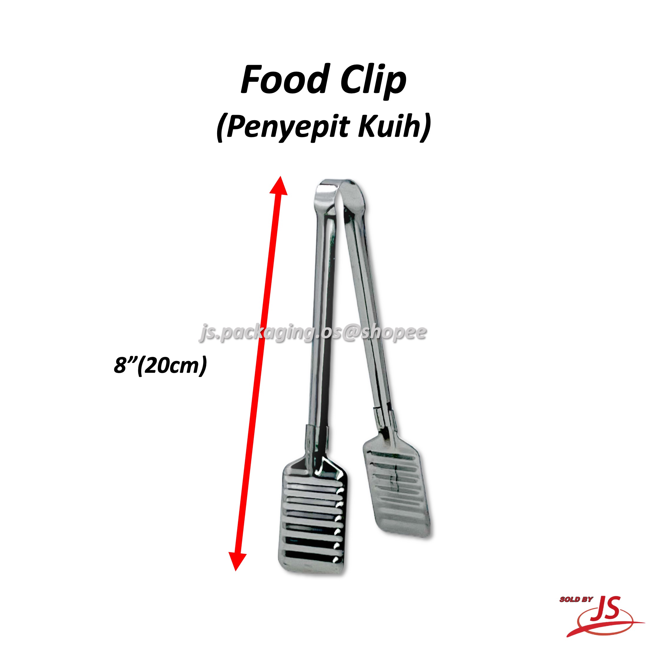 Stainless Steel Tongs Serving Food Clip /Food Tong / Penyepit Kuih ...