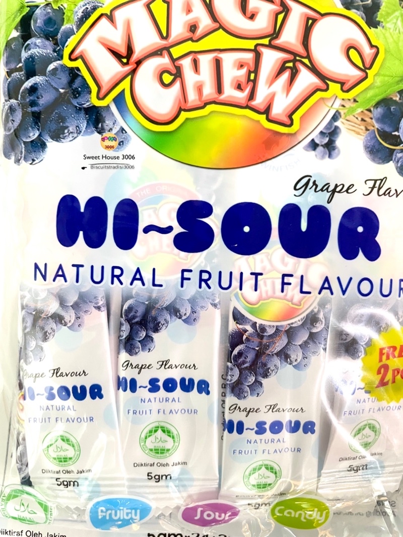 Twinfish Magic Chew Hi Sour Mix Fruits Gula Gula Kunyah Buah Buahan ...