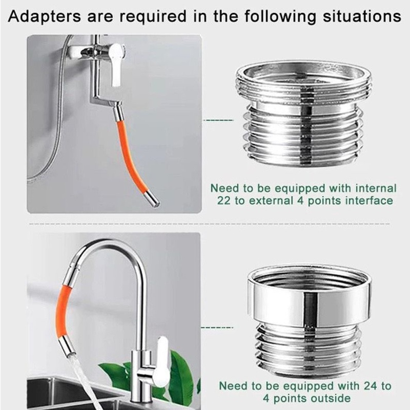 Faucet Extension Extender Rotating Water Tap Extension Pipe Kitchen ...