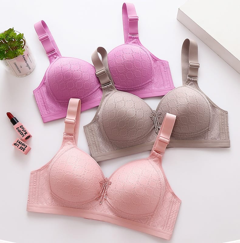 Bra Plus Size Full Cup 4Hook BC Cup Wireless Bra Baju Dalam Wanita ...