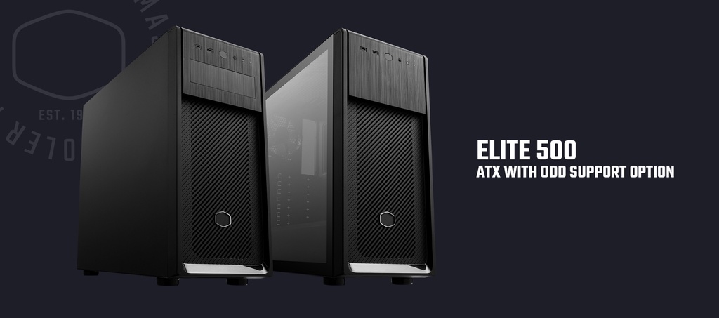 Cooler Master Elite 500 ATX Mid-Tower Case - Steel(With ODD) / TG(w/o ...