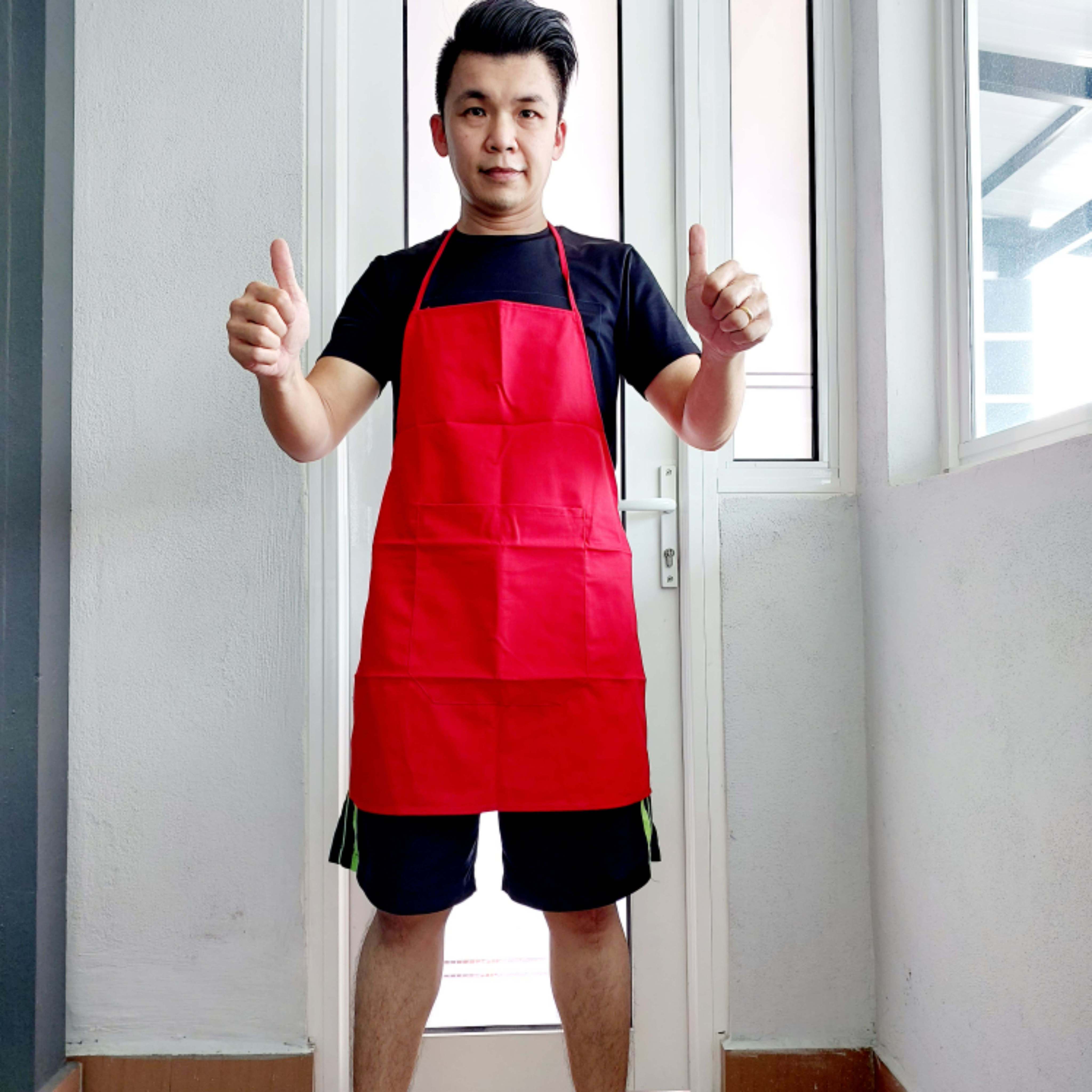 Apron AP540 Homemade Colour Apron/ Apron Kain Berwarna/布围裙 (100% cotton ...