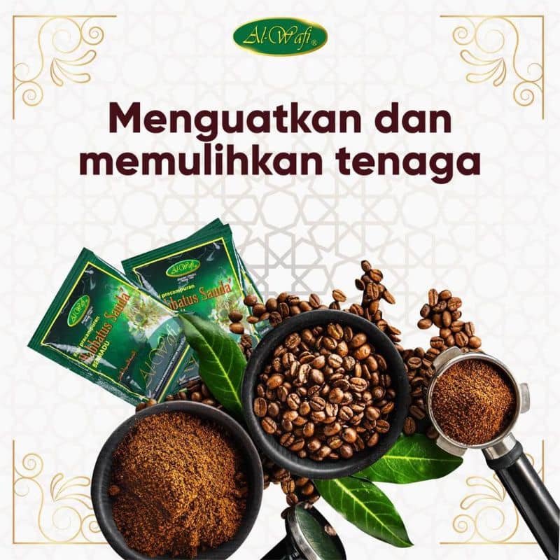 Al Wafi Kopi Habatussauda Coffee 3in1 Bermadu 20 Sachet Kismis Habbaus Sauda Kapsul SoftGel ...