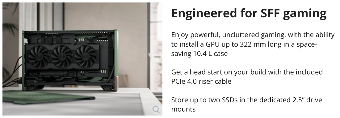 Fractal Design Terra Mini-ITX ITX Small Form Factor 10.4liter SFX,SFX-L ...