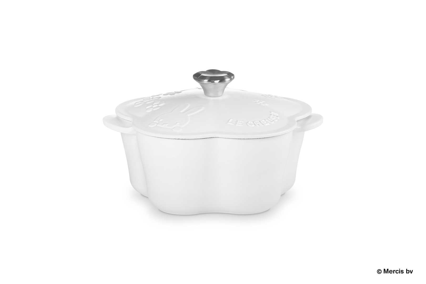Le Creuset MIFFY Flower Shaped Casserole with Stainless Steel Flower ...