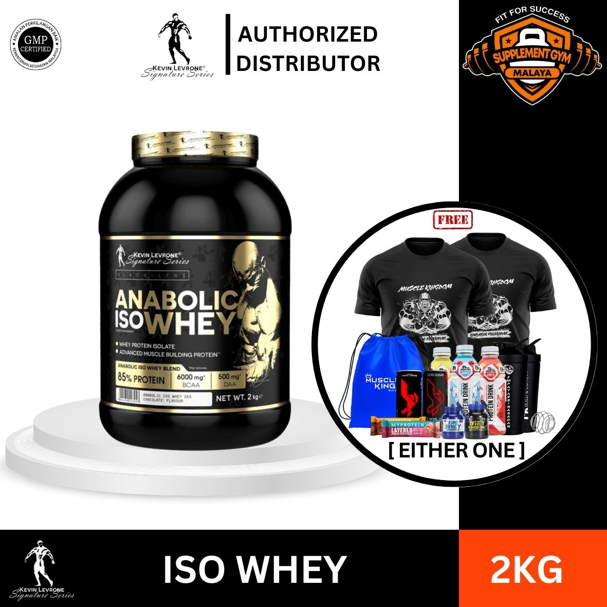 KEVIN LEVRON Anabolic Iso Whey Protein Isolate 4.4lbs/2kg (66 servings ...