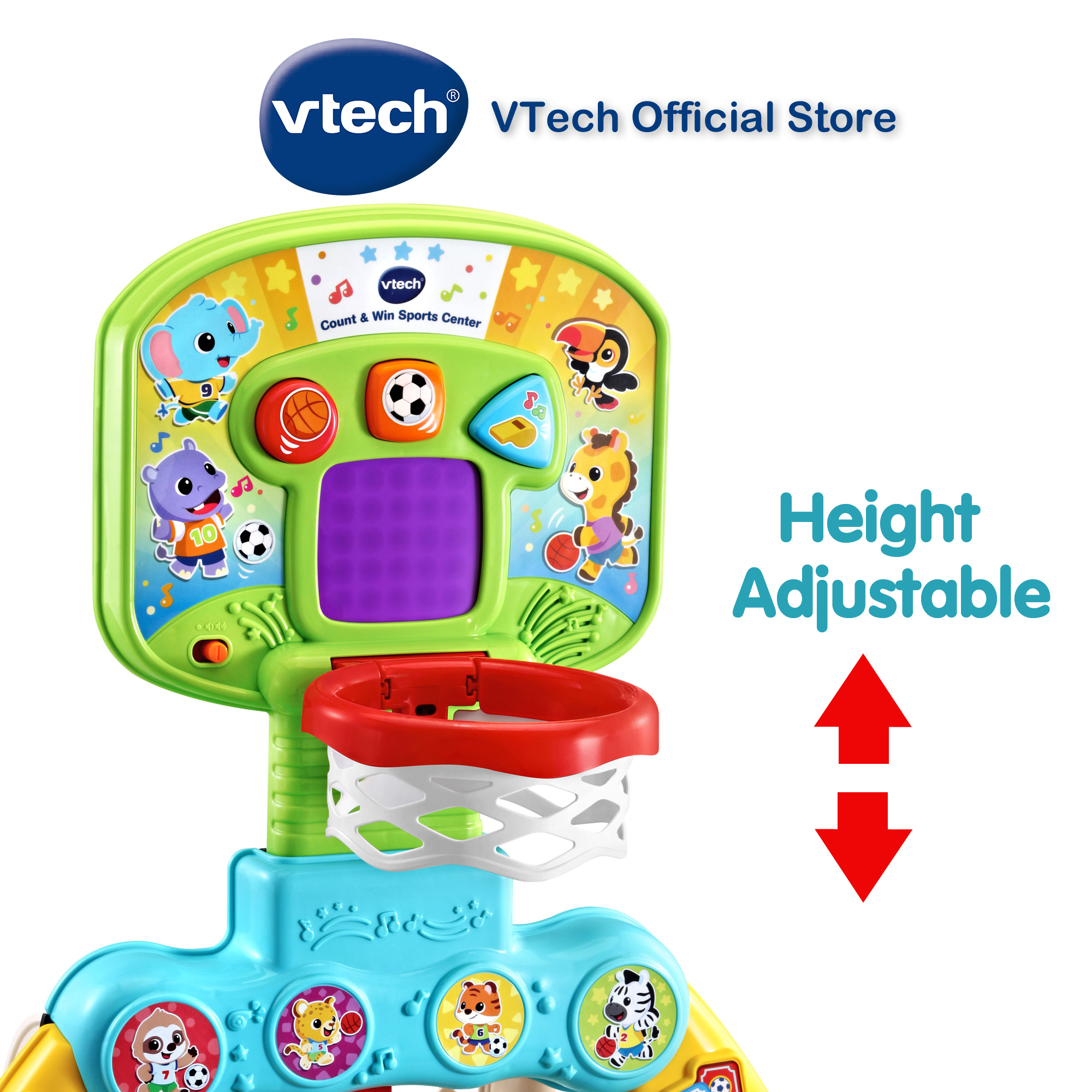 Vtech 2 in 1 Count & Win Sports Centre Basketball Football Sports Toys ...
