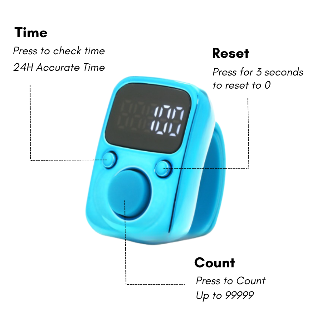 Naam Japa Counter Tasbih Counter Prayer, Smart Count Rechargeable ...