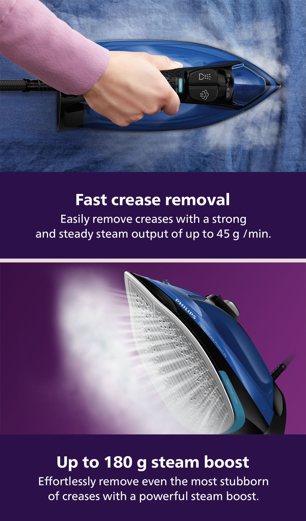 Philips Perfect Care Steam Iron GC3920/GC3920/26 | Shopee Malaysia