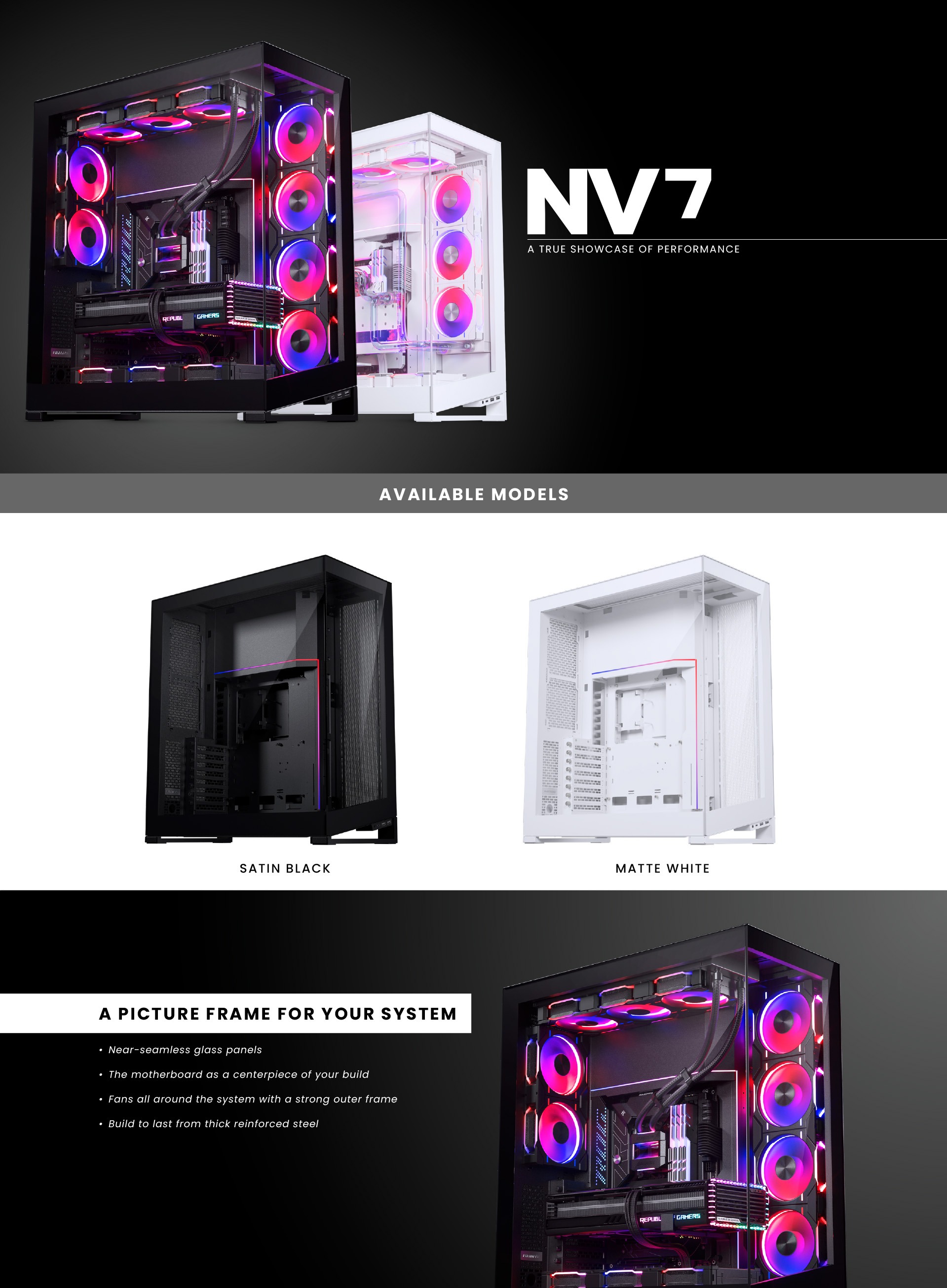 PHANTEKS NV7 Tempered Glass ARGB ATX Casing | Shopee Malaysia