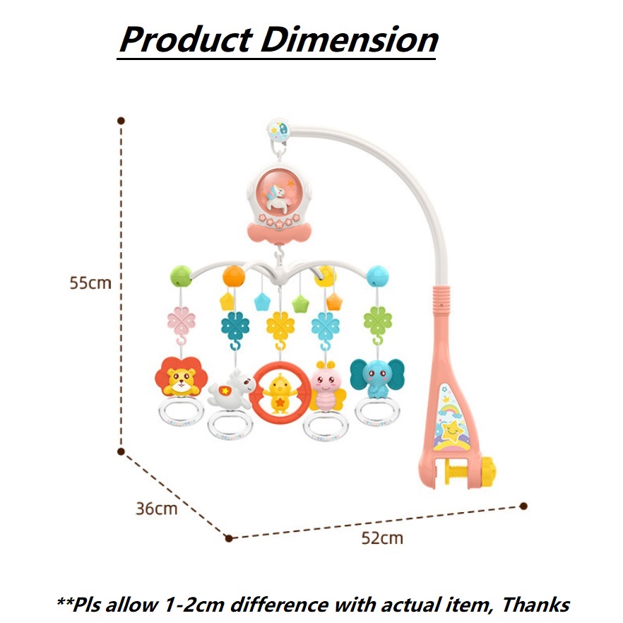 Baby Music Cot Mobile / Baby Mobiles Toy / Baby Bed Cot Mobiles / Baby ...