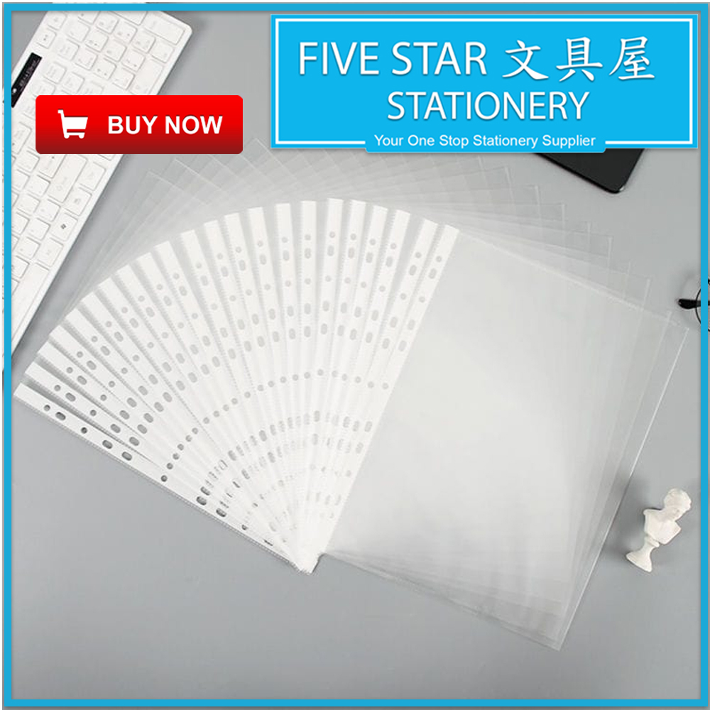 fivestar2u Sheet Protector 11 Holes 4C Loose Leaf Document Filing Ring ...