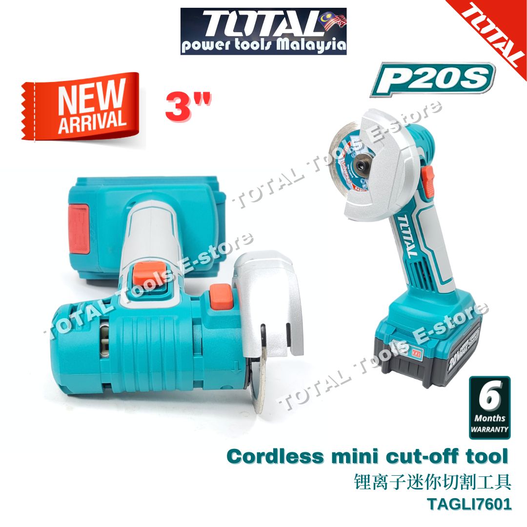 TOTAL 20v Cordless 3'' Mini cut-off Tool (Solo/ Bare Tool) 锂离子无线迷你切割工具 ...