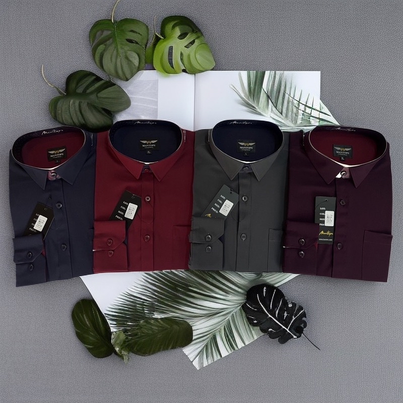 M-7XL MAN LONG SHIRT NORMAL FIT OFFICE WEAR NORMAL FIT CASUAL WEAR/PLUS ...