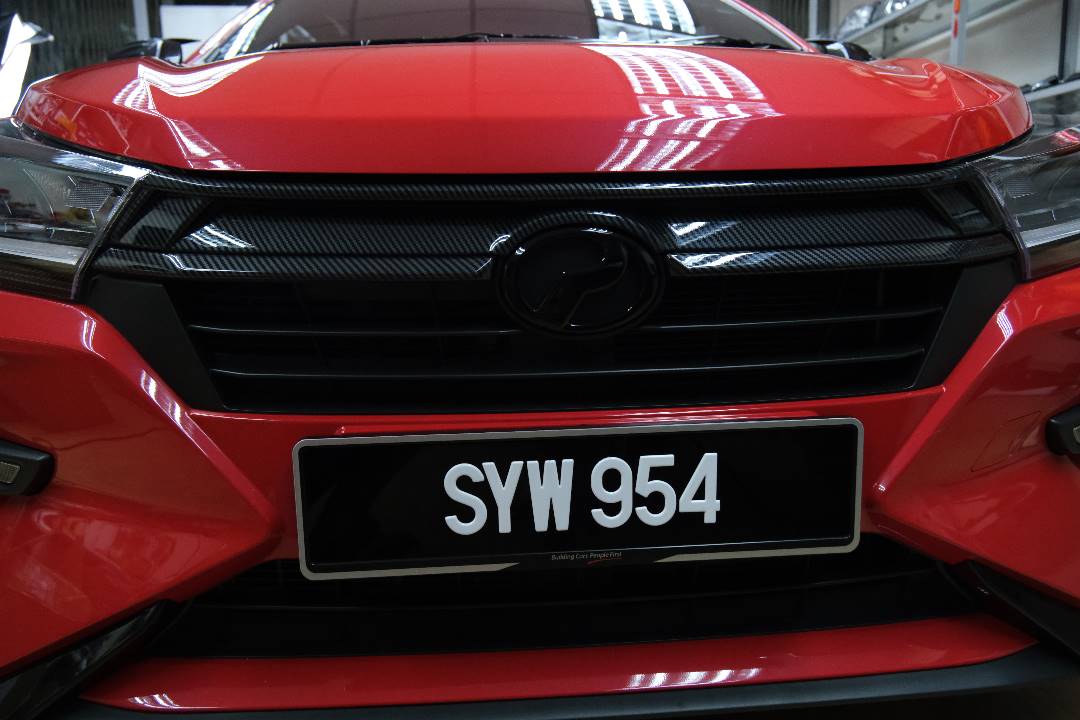 AXIA BARU NEW 2023-2024 FRONT GRILL COVER CARBON FIBER DESIGN, GRILL ...