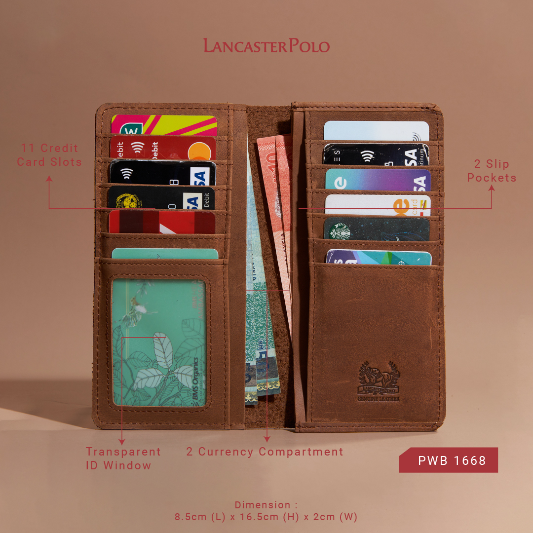 Lancaster Polo Full Grain Crazy Horse Leather Series Bifold Short ...