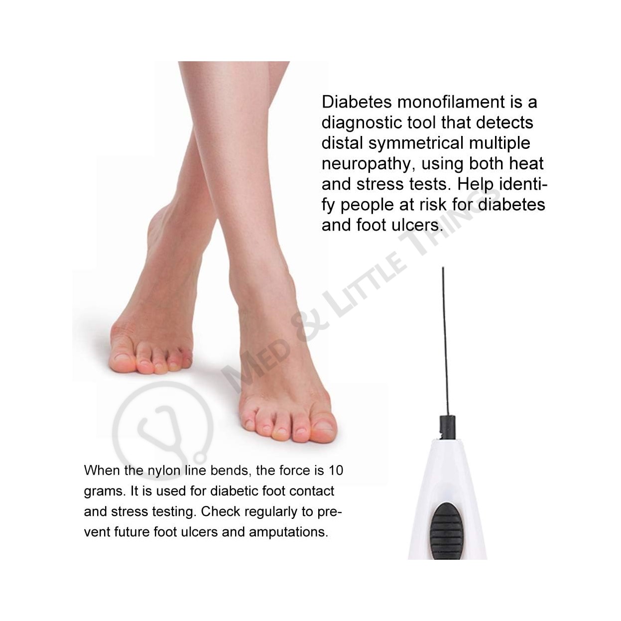 Monofilament Test Diabetic Neuropathy Screening 5Pcs Needles #10g ...