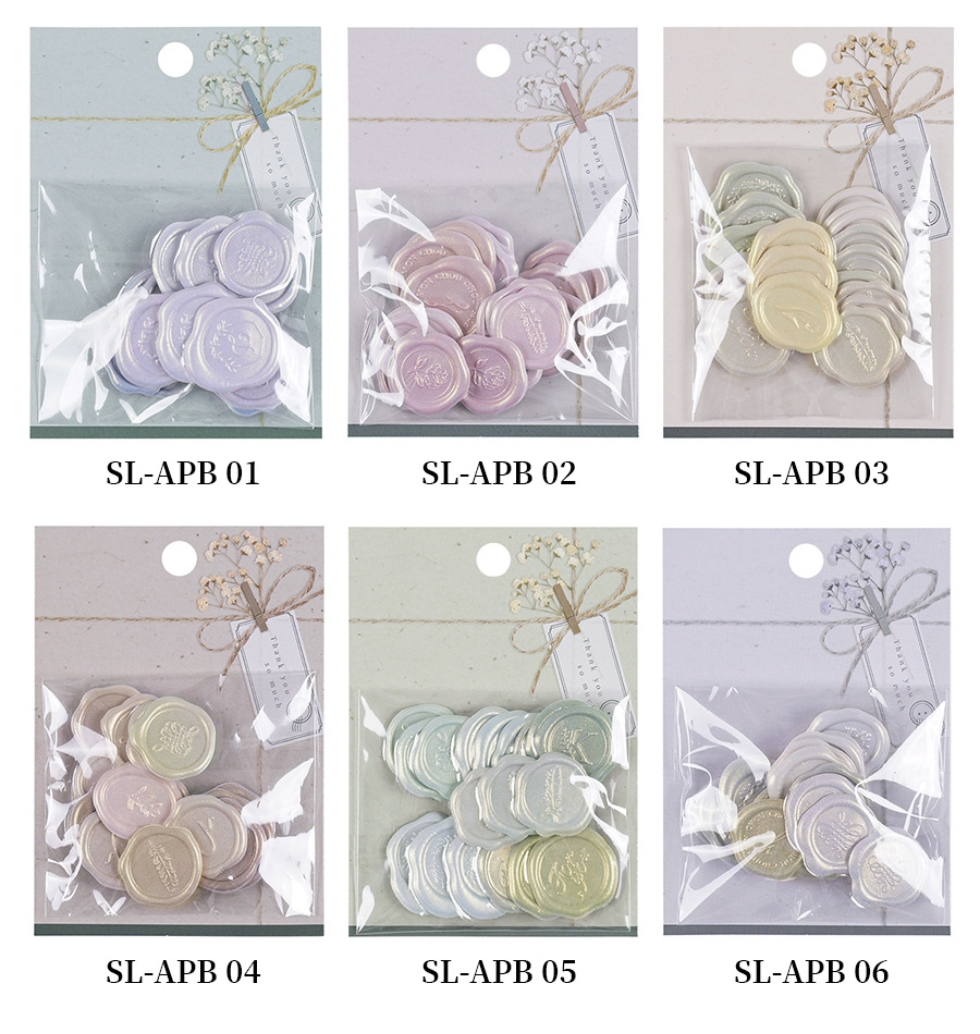 INS Sealing Dear Basic Tone 3D Wax Seal Patterns Deco Stickers DIY ...