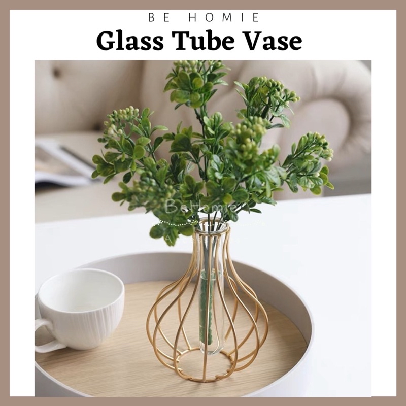 Glass tube flower vase artistic vase simple flower vase minimalist ...