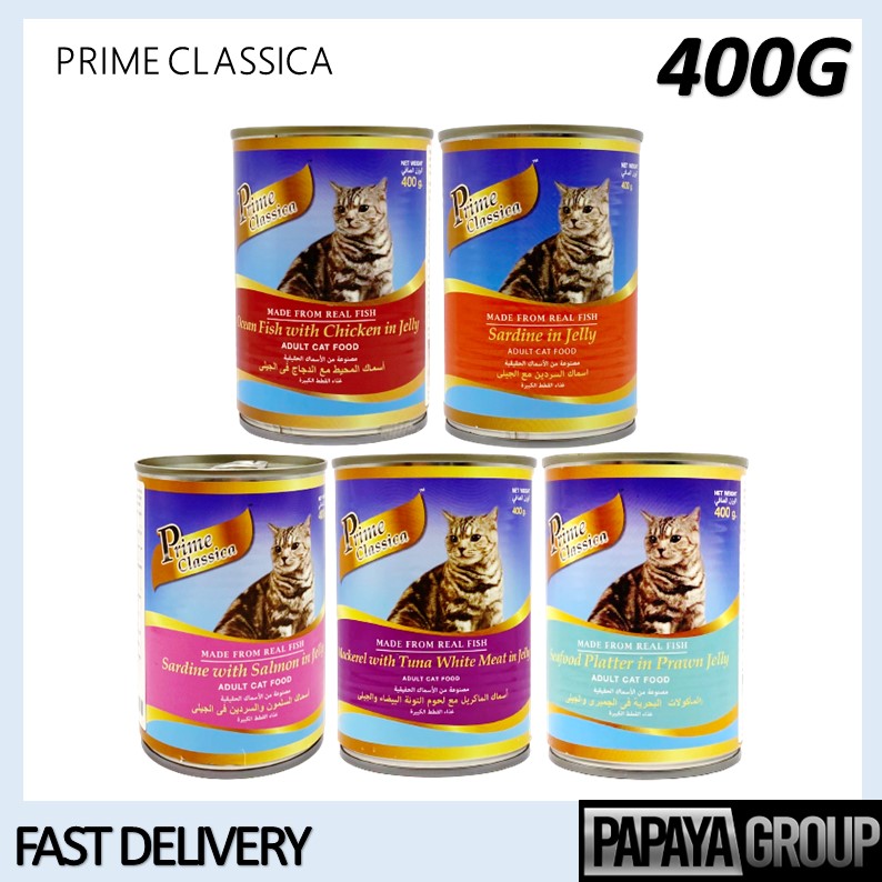 Prime Classica Cat Can Food 400G - Cat Snack , Cat Food , Makanan Tin ...