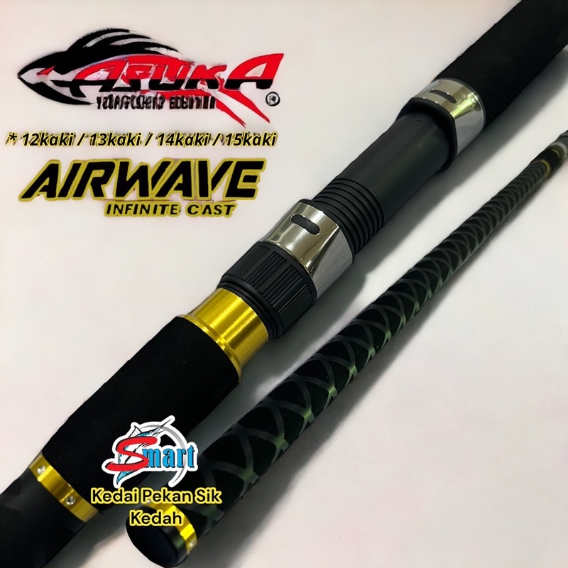 ** ASUKA AIRWAVE Surf Rod 3piece HIGH PERFORMANCE SURF ROD / Pantai Rod ...