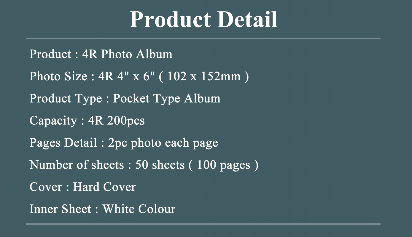 Photo Album 4R 200pcs Album Gambar 200 Pocket Album (Ready Stock ...