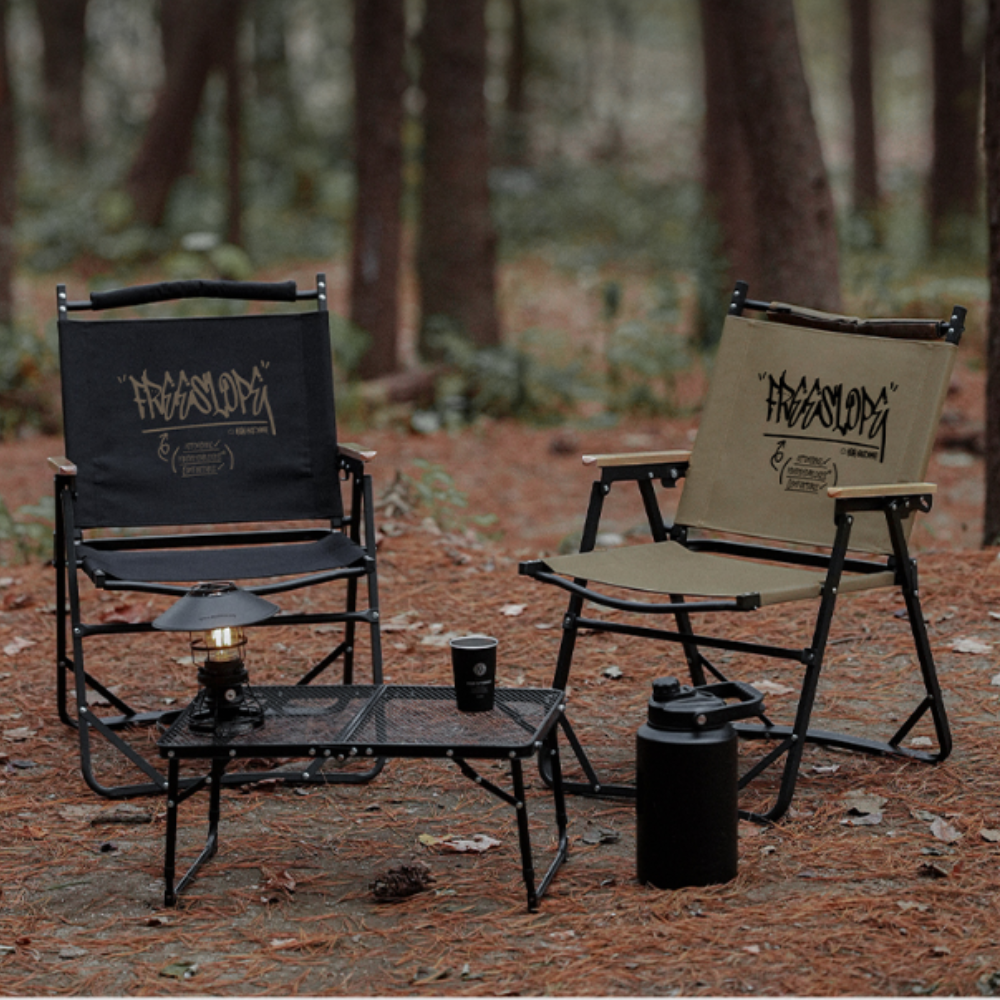 KZM Free Slope Chair - 80kg Capacity Portable Folding Kerusi Camping ...