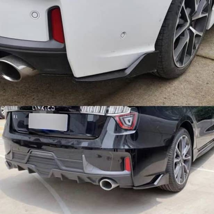 Car Universal Rear Bumper Lip Diffuser Winglet Wings Anti-crash ...