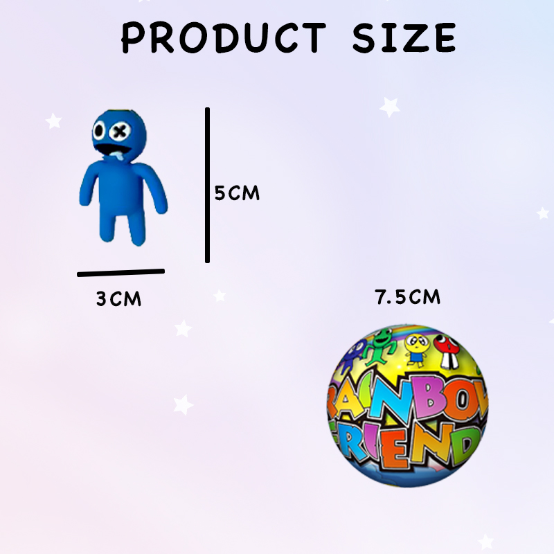 Rainbow Friends Ball Action Figure Doll Key Chain Toy Blind Surprise ...