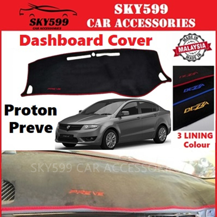 Proton Preve Dashboard Cover Anti Slip Thick Dashboard Mat High Quality ...